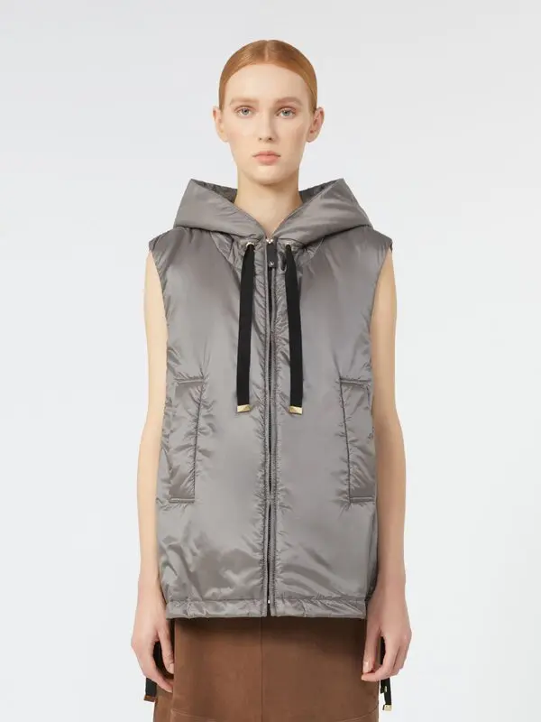 Max Mara Padded Water-Repellent Gilet - Dark Grey - 20% Off